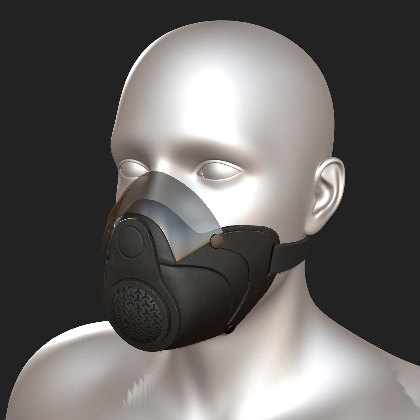 Gas mask 3D model - TurboSquid 1559994