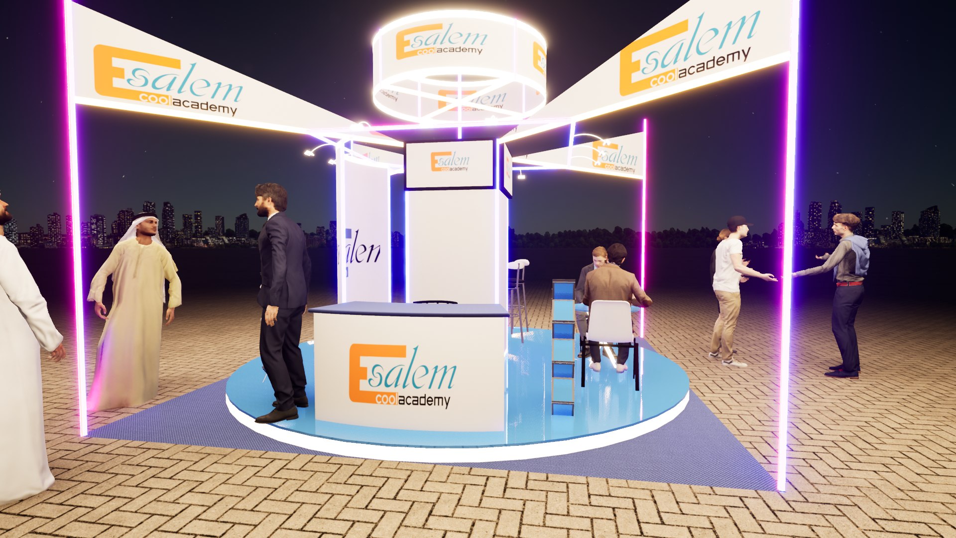 3D exhibition booth 5x5 materials used model - TurboSquid 1560070