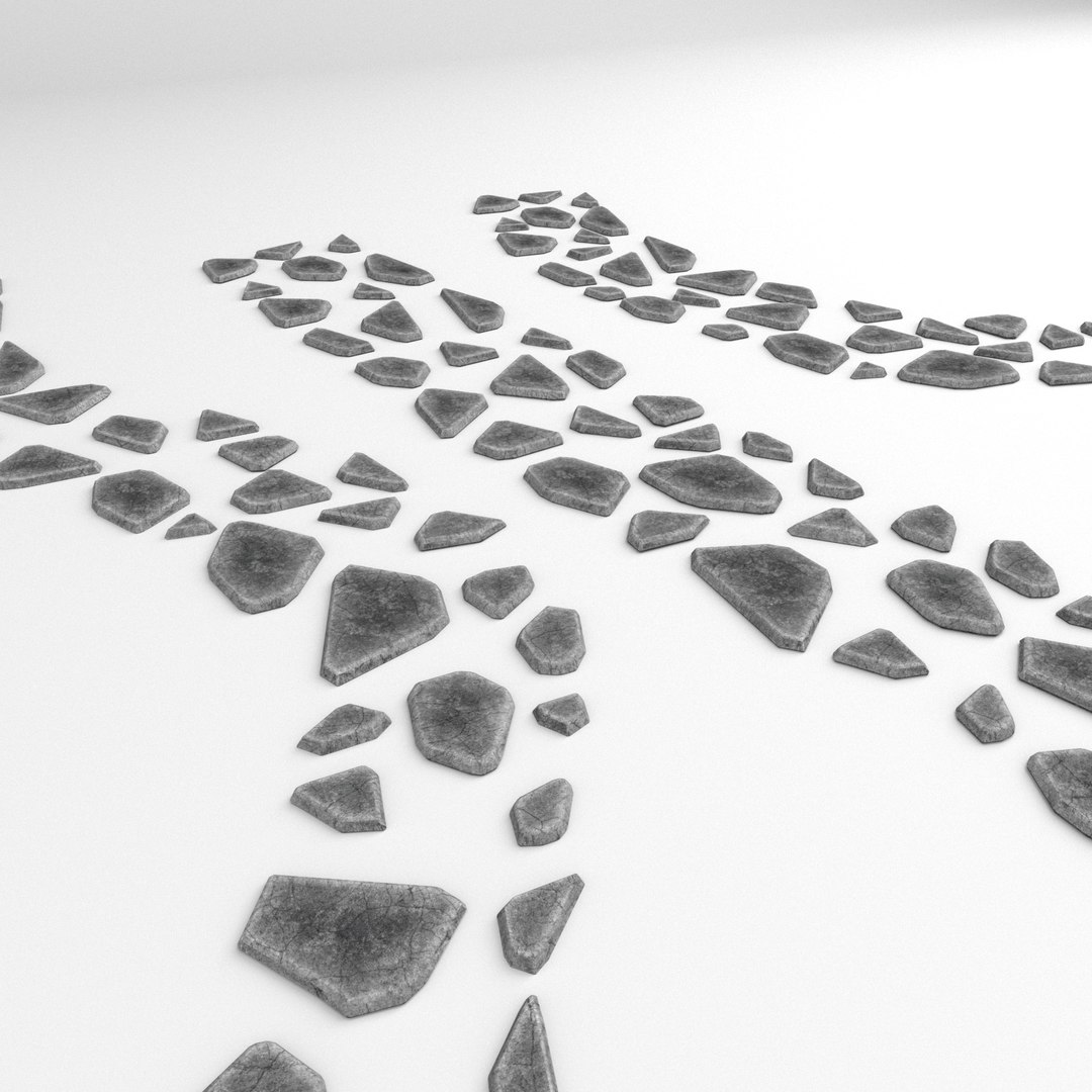 Stone pathway 3 3D model - TurboSquid 1560104