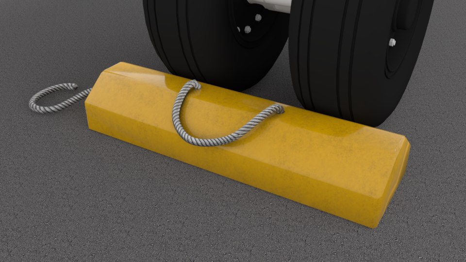 Aircraft chocks 3D model - TurboSquid 1560295