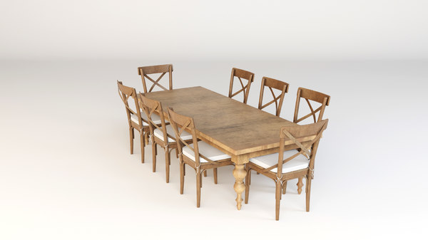 3D dining table v3 - TurboSquid 1560553