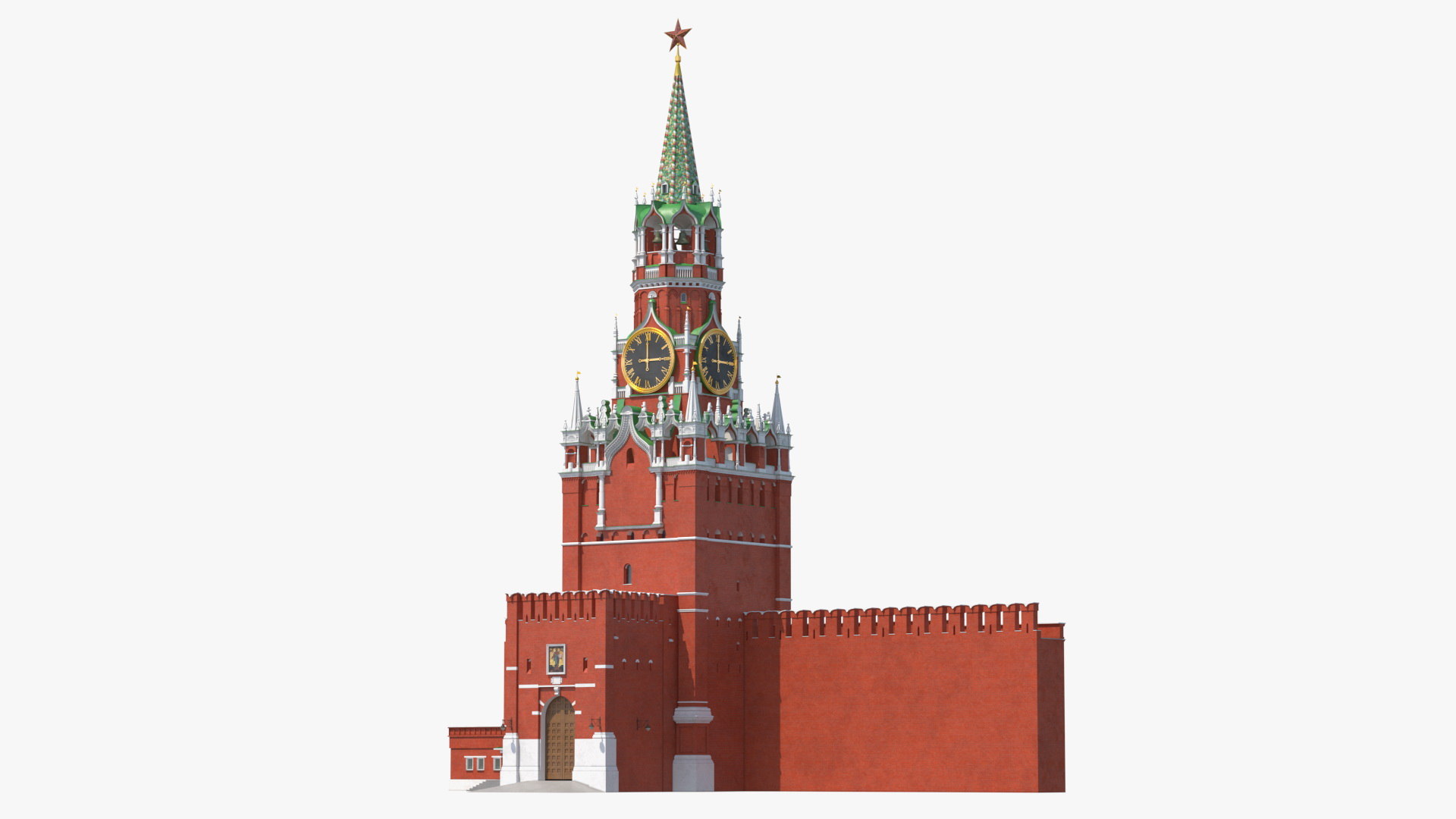 3D moscow kremlin spasskaya tower model - TurboSquid 1561124
