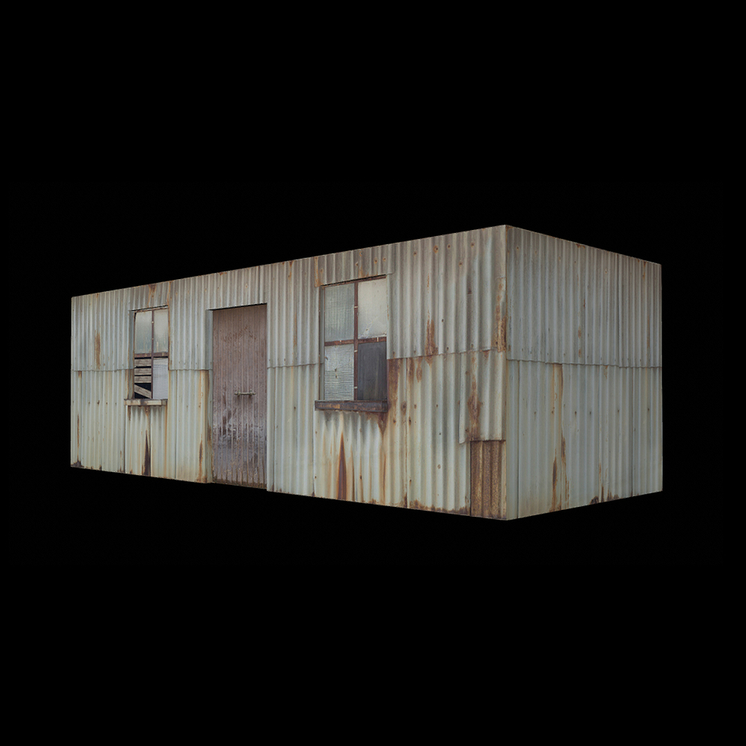 3D rusty metal shack house model - TurboSquid 1560928