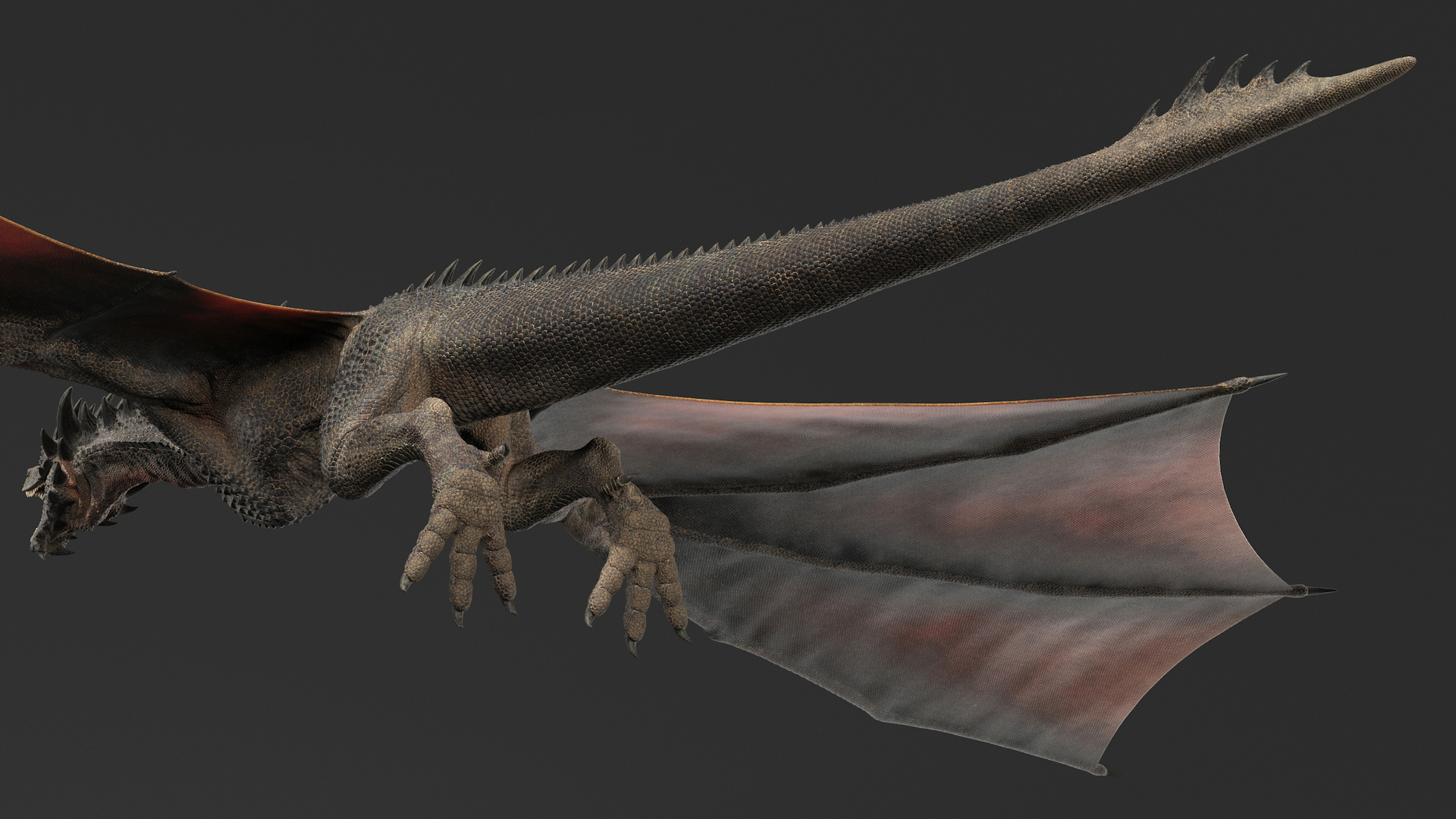 Dragon rig black 3D - TurboSquid 1561049