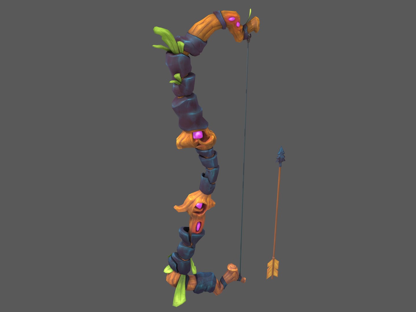 3D stylized bow arrow - TurboSquid 1561199