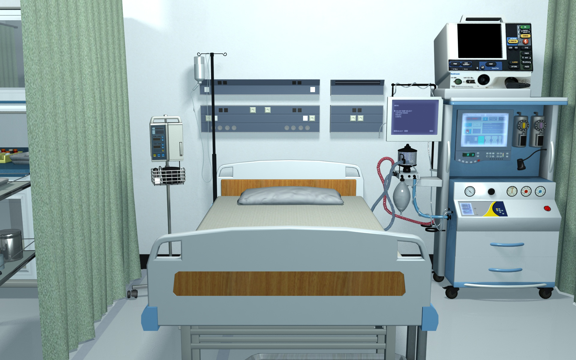 Intensive care unit icu 3D model - TurboSquid 1561195