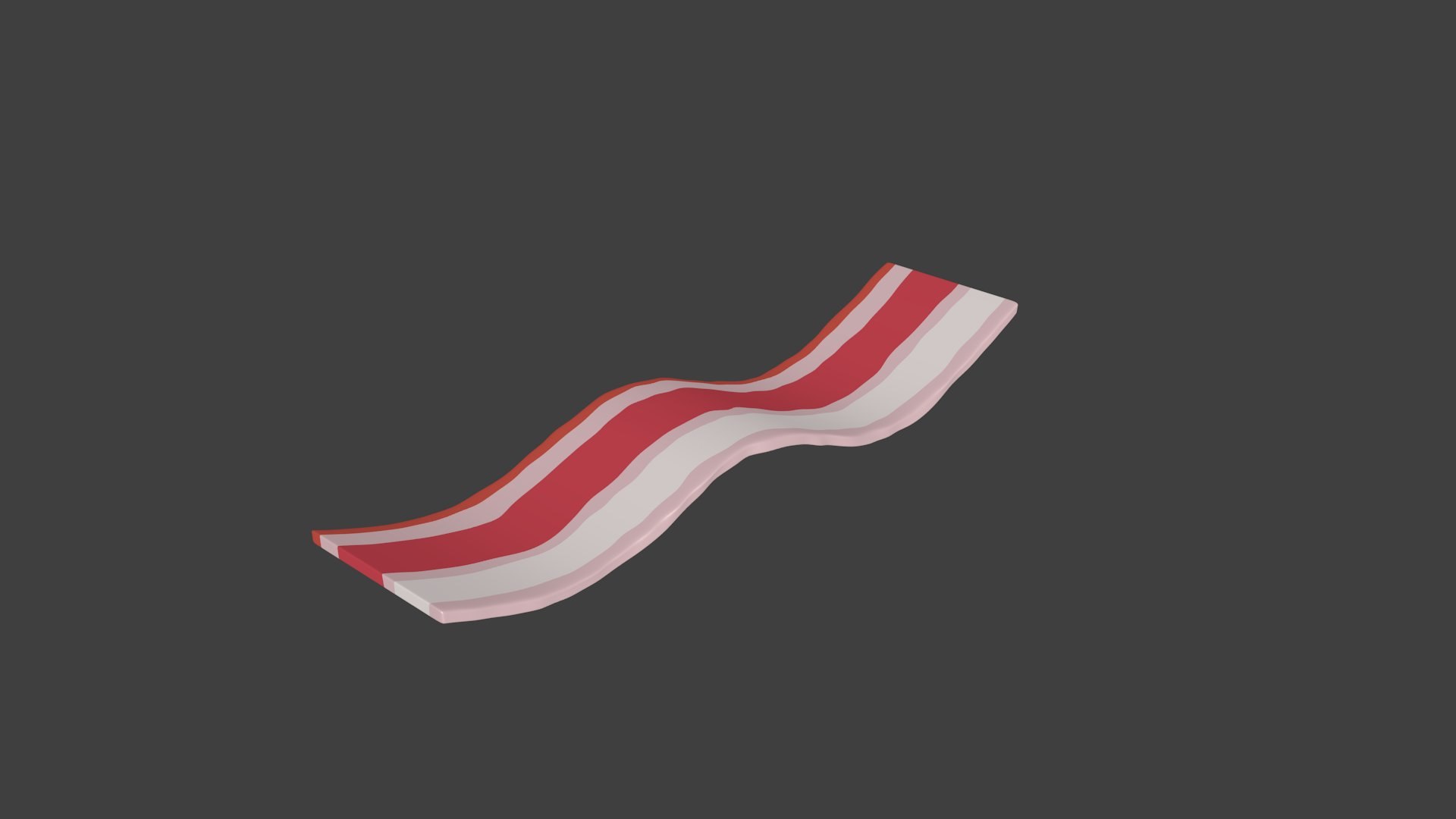 Bacon Strip 3d Model Turbosquid 1561231