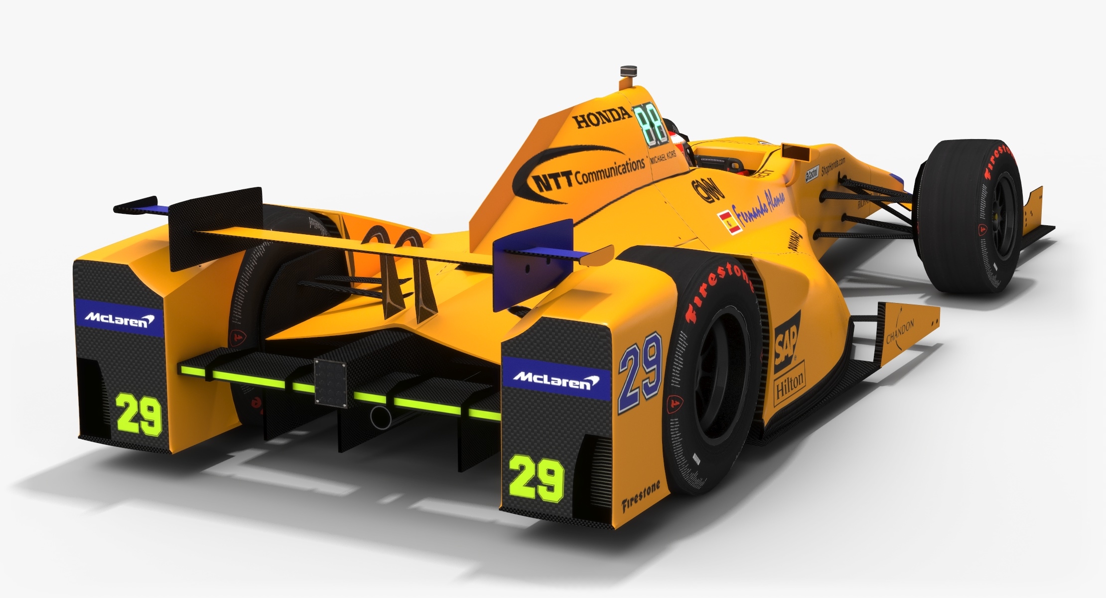 Indy season 2017 car 3D model - TurboSquid 1160570