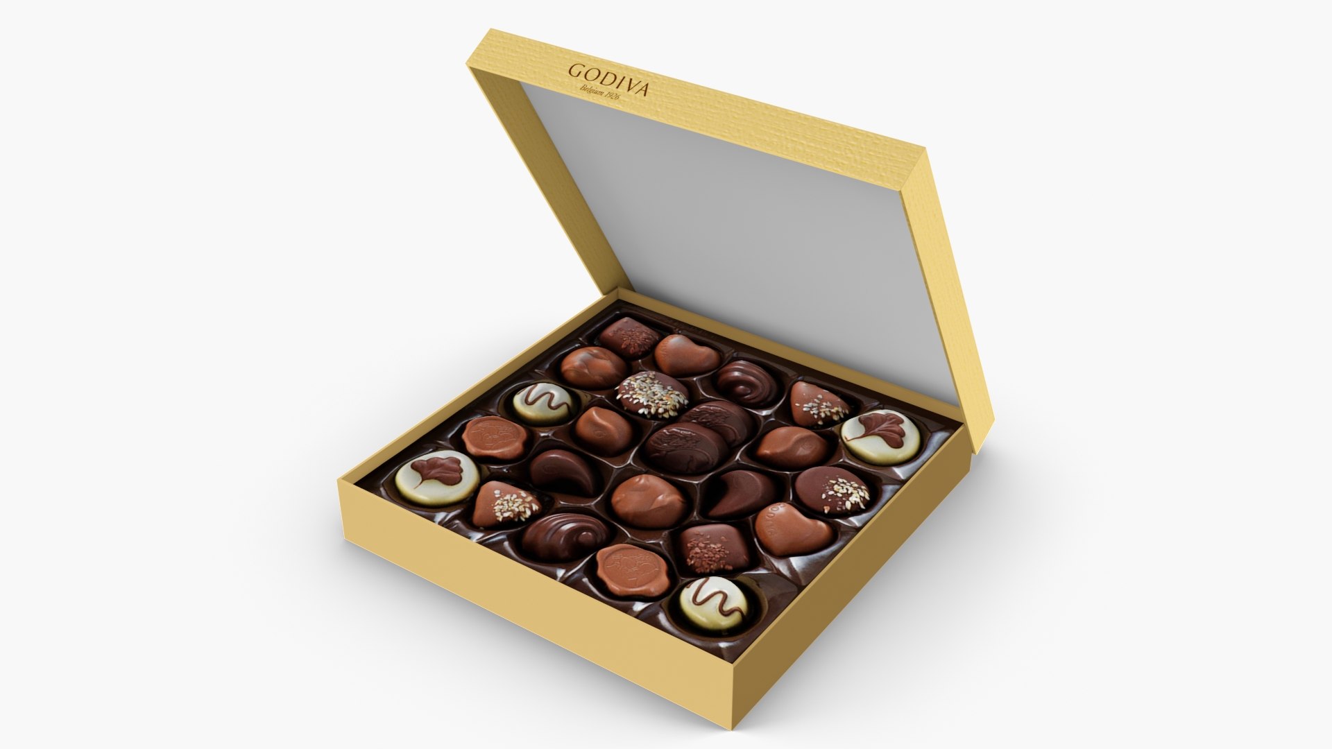 3D low-poly chocolate box - TurboSquid 1561636