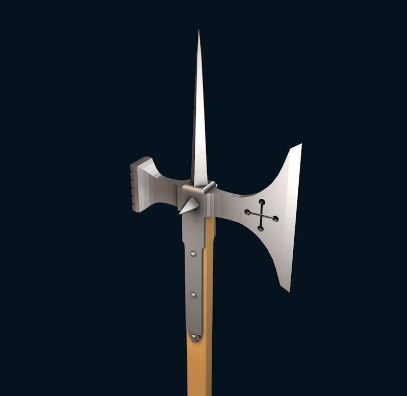 3D halberd weapon model - TurboSquid 1561648