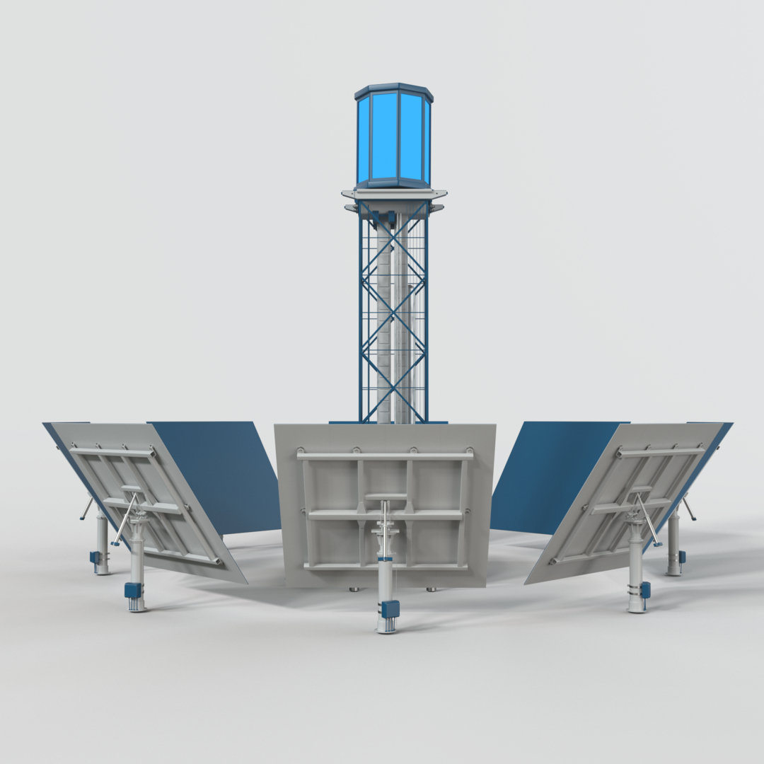 3D solar tower - TurboSquid 1561989