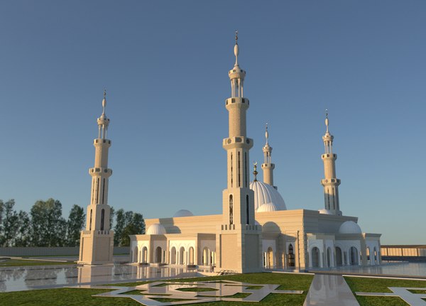 3D al fatah alim mosque - TurboSquid 1562303