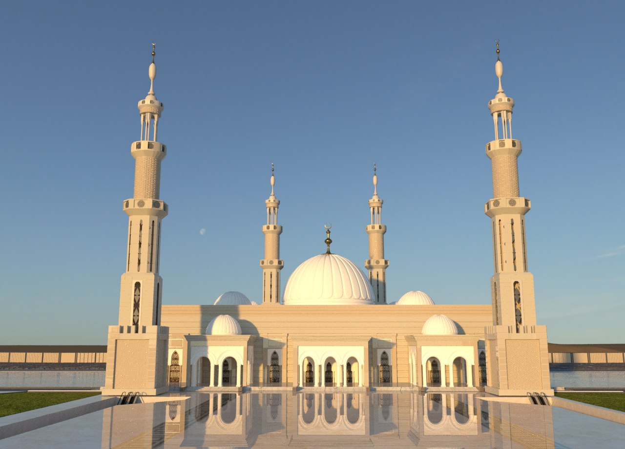 3D al fatah alim mosque - TurboSquid 1562303
