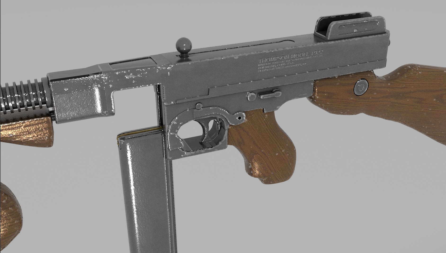 3D model thompson machine gun tommy - TurboSquid 1562267