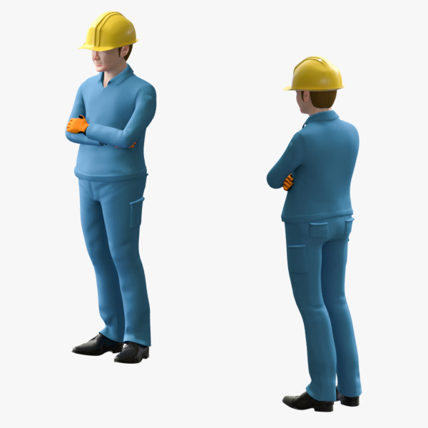 worker 01 3d max