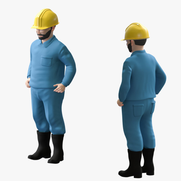 worker 01 3d max