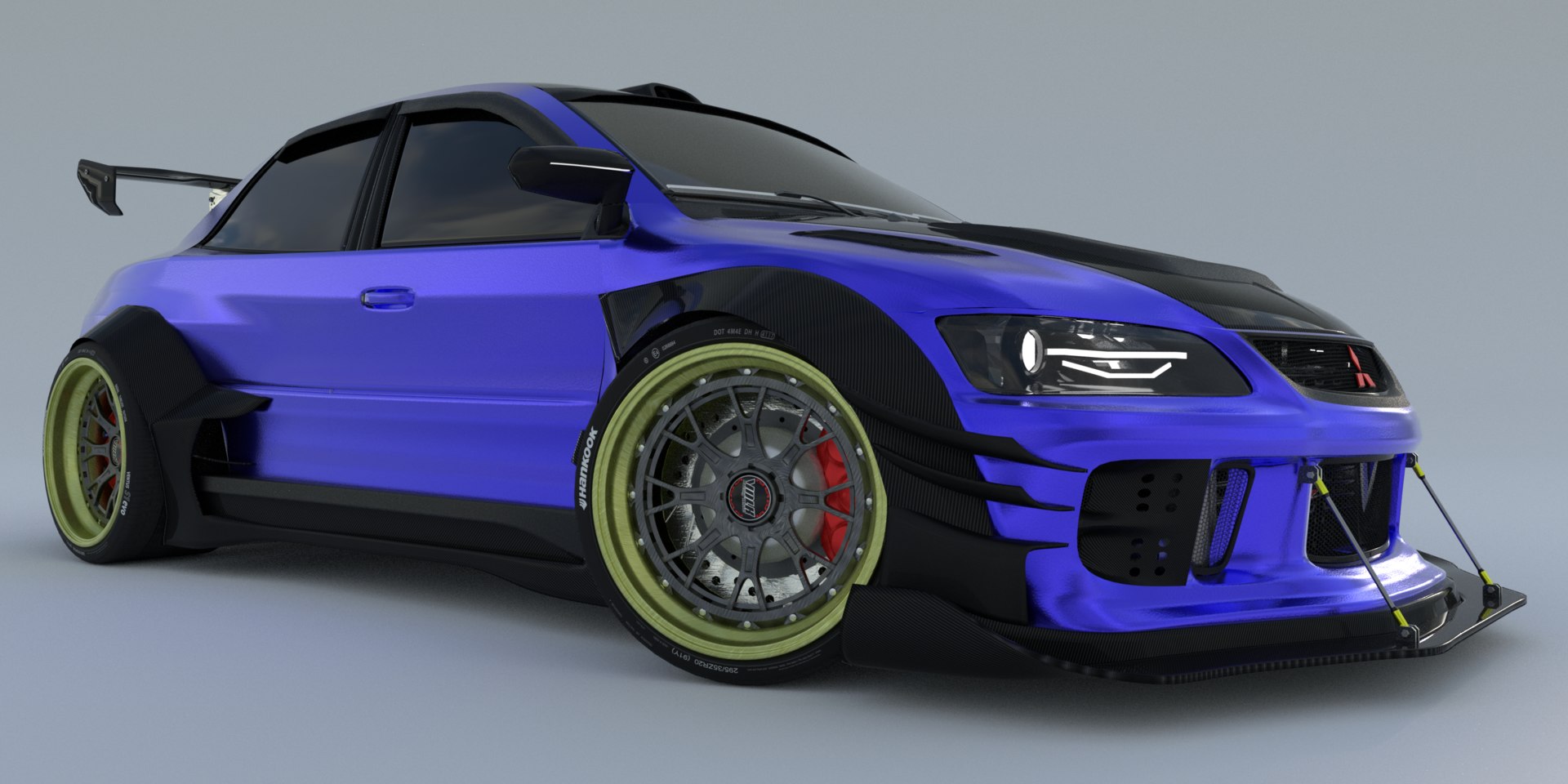 Mitsubishi Lancer Evolution IX Pandem Body Kit Modelo 3D - TurboSquid ...