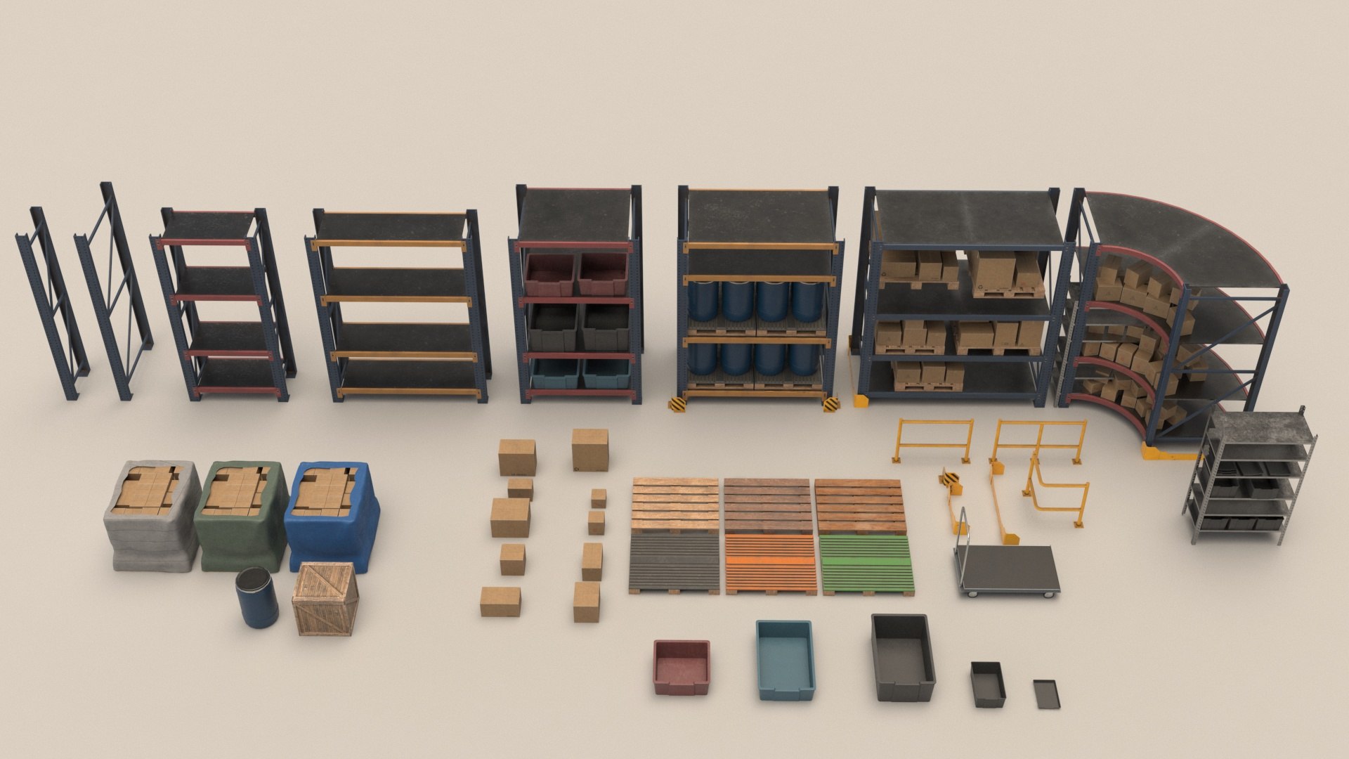 Ready storage assets model - TurboSquid 1562490