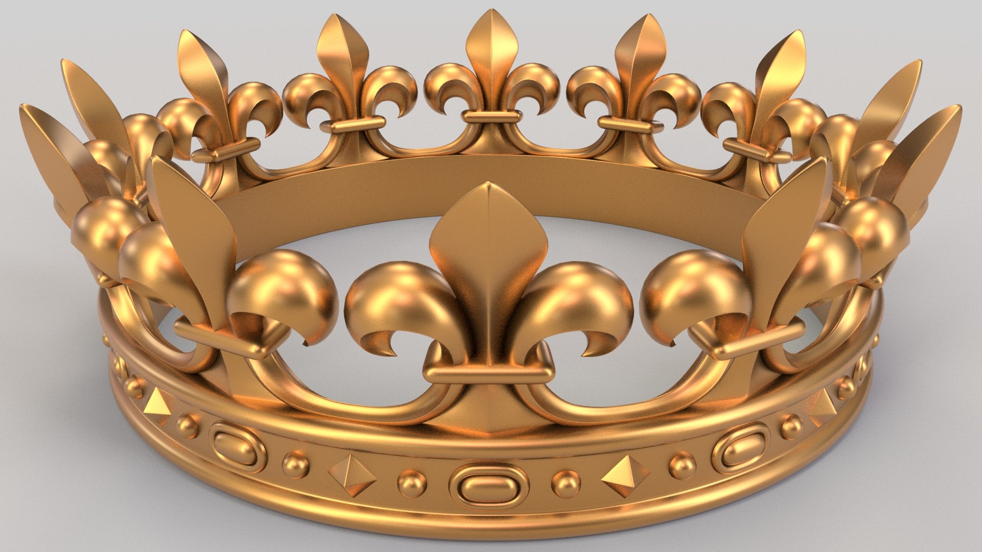 Crown x2 fleur-de-lis cnc 3D model - TurboSquid 1562660