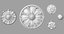 3D set decorative rosettes - TurboSquid 1546551
