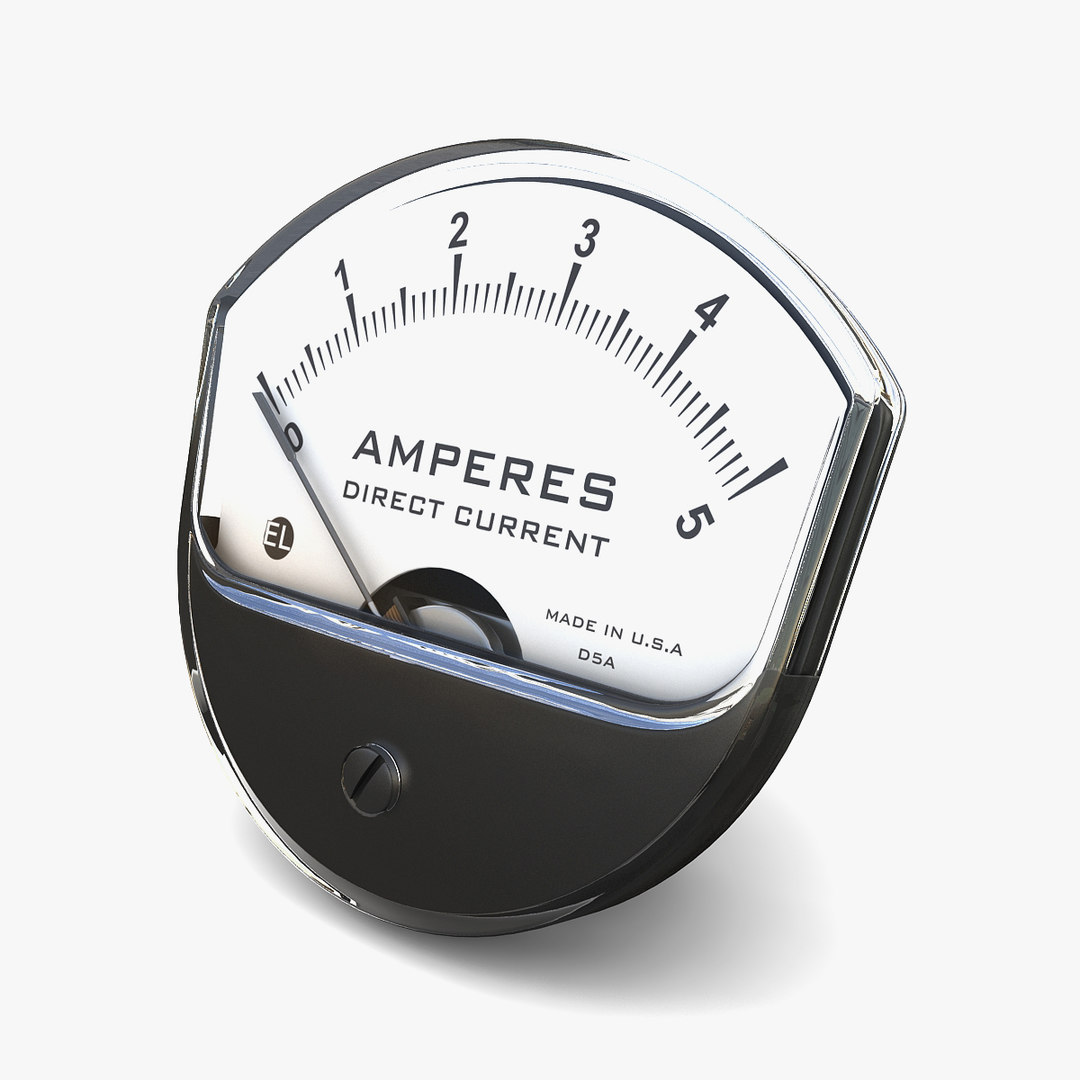 Vintage dc ammeter 15 3D model - TurboSquid 1562791