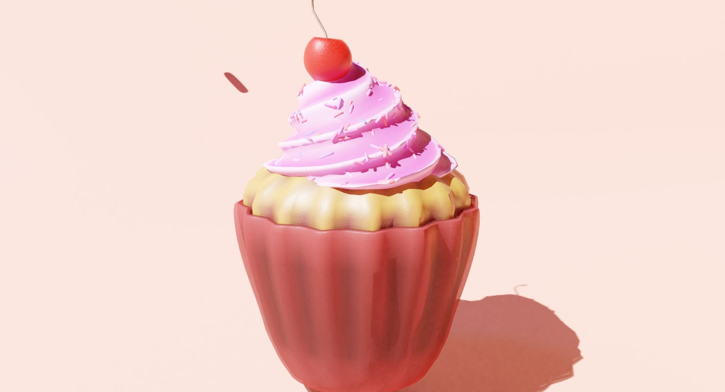 3D model cupcake food - TurboSquid 1562969
