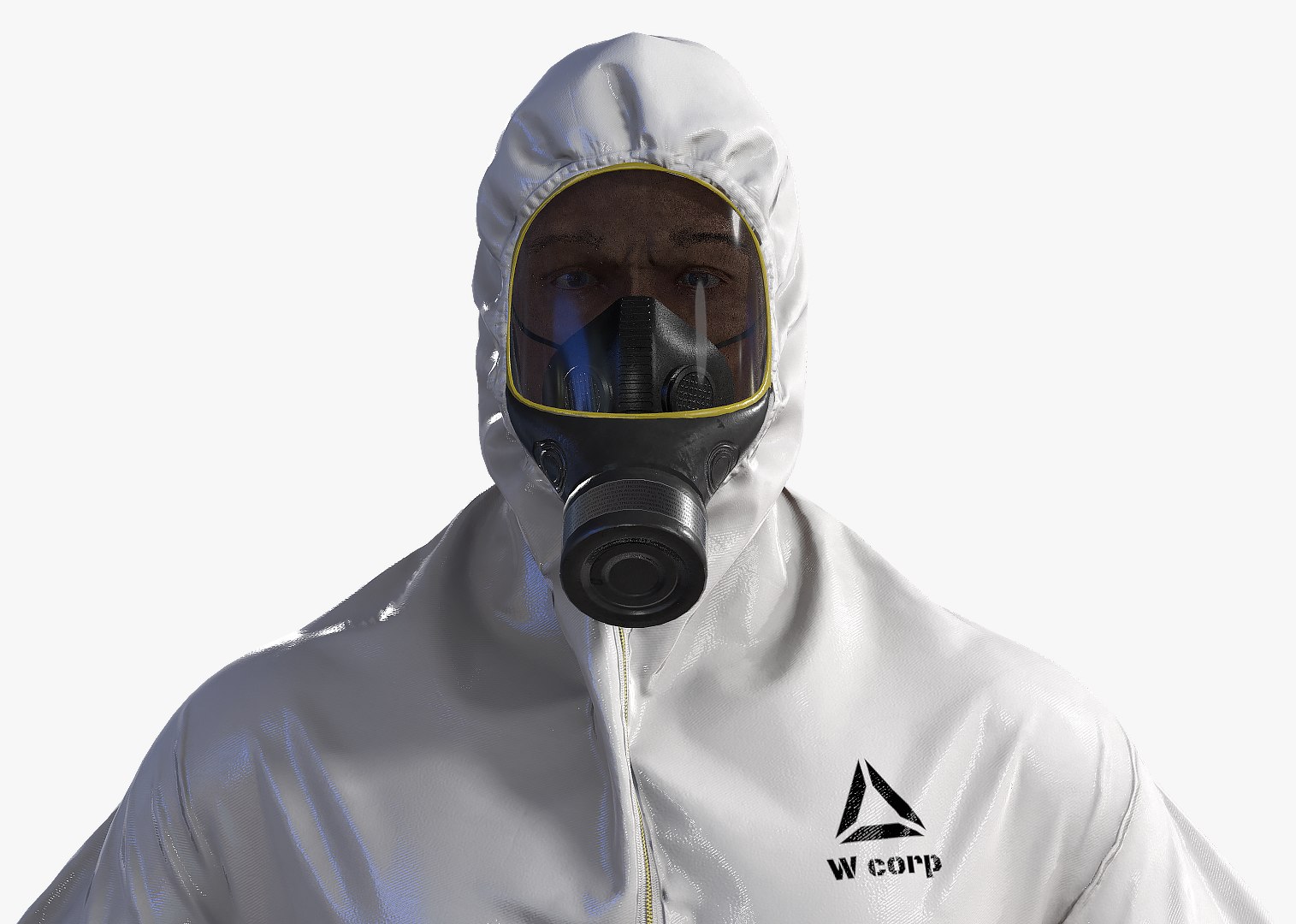 3D realistic hazmat worker suit model - TurboSquid 1563195