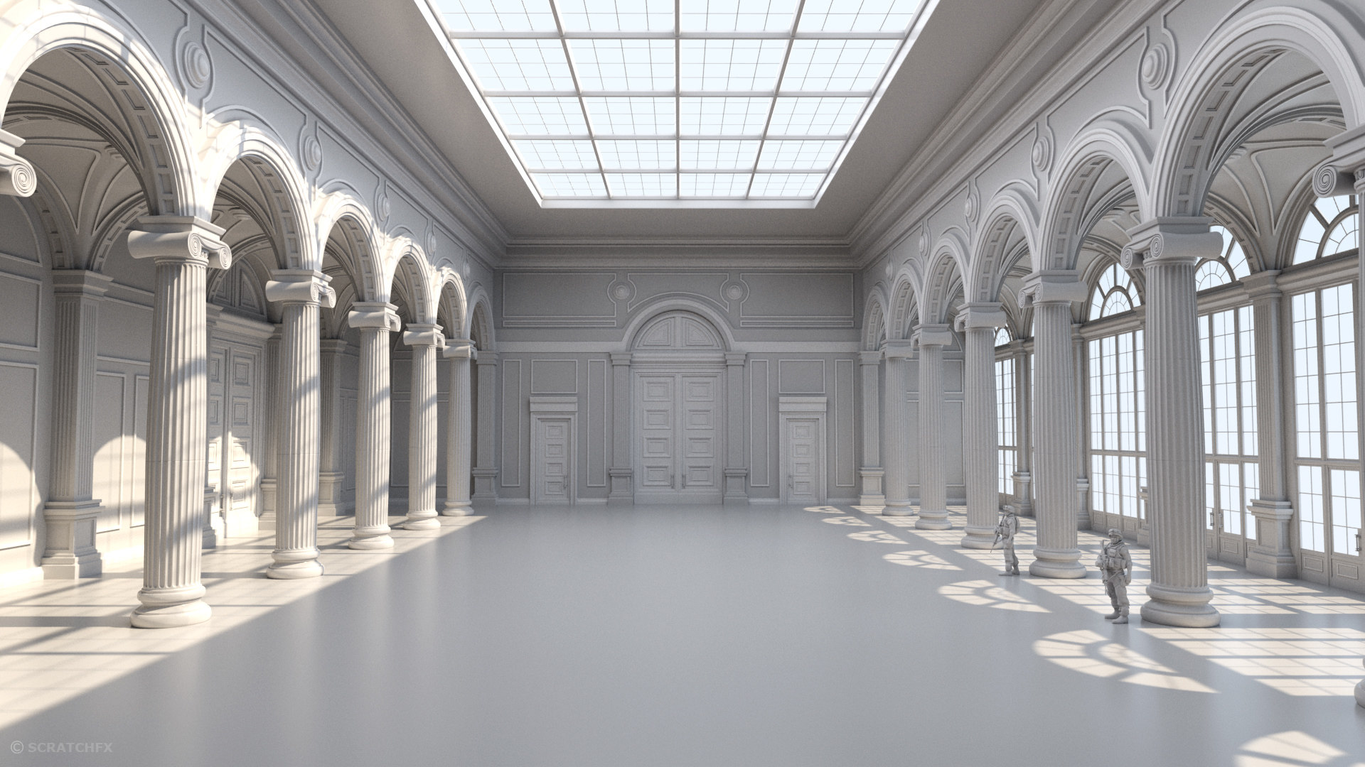 3D model ballroom events hall - TurboSquid 1563355