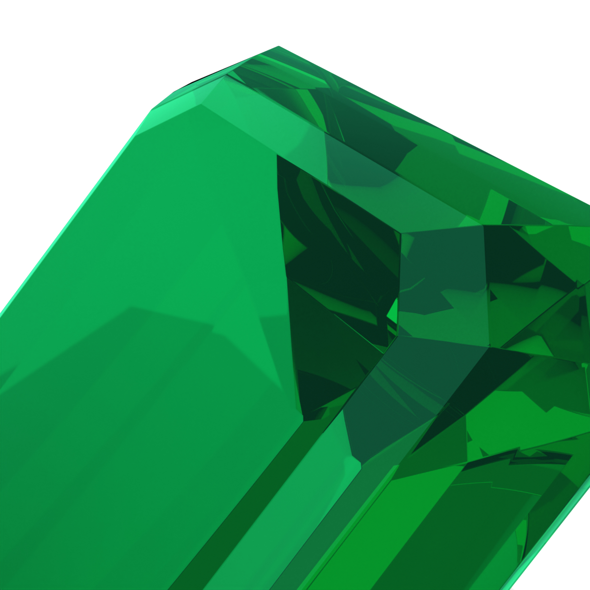 modelo 3d Gema de esmeralda - Talla esmeralda - TurboSquid 1563403