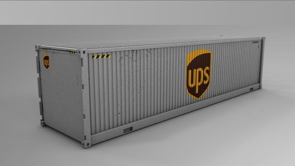 3D ups cargo container l736 - TurboSquid 1563525