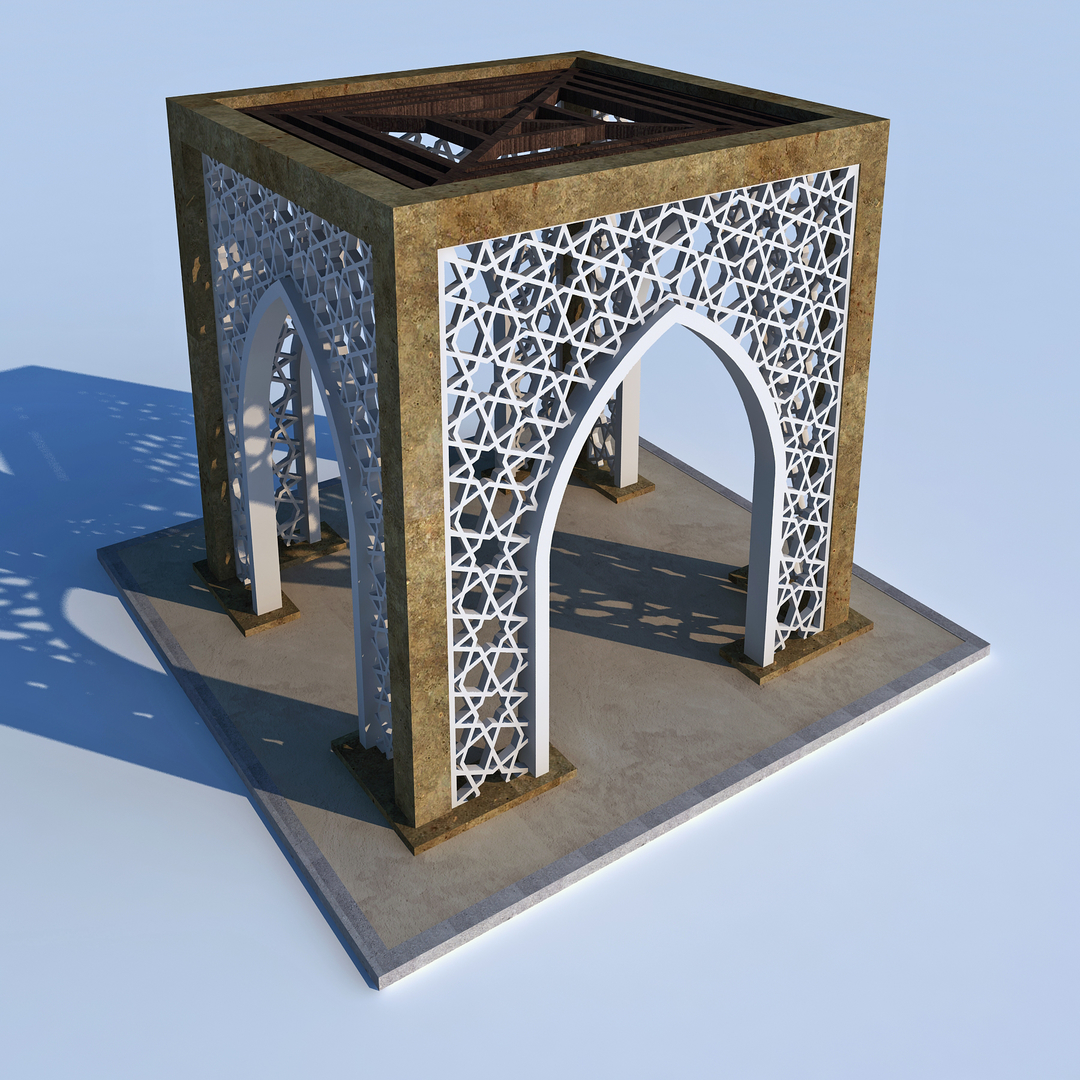 Modern arabic gate 3D - TurboSquid 1563620