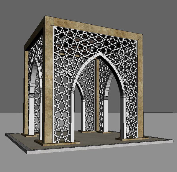 Modern arabic gate 3D - TurboSquid 1563620