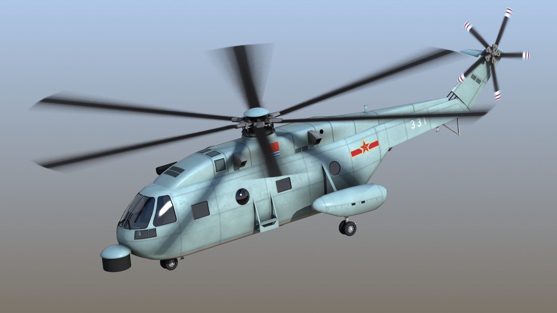 3D z-18f asw helicopter - TurboSquid 1563644