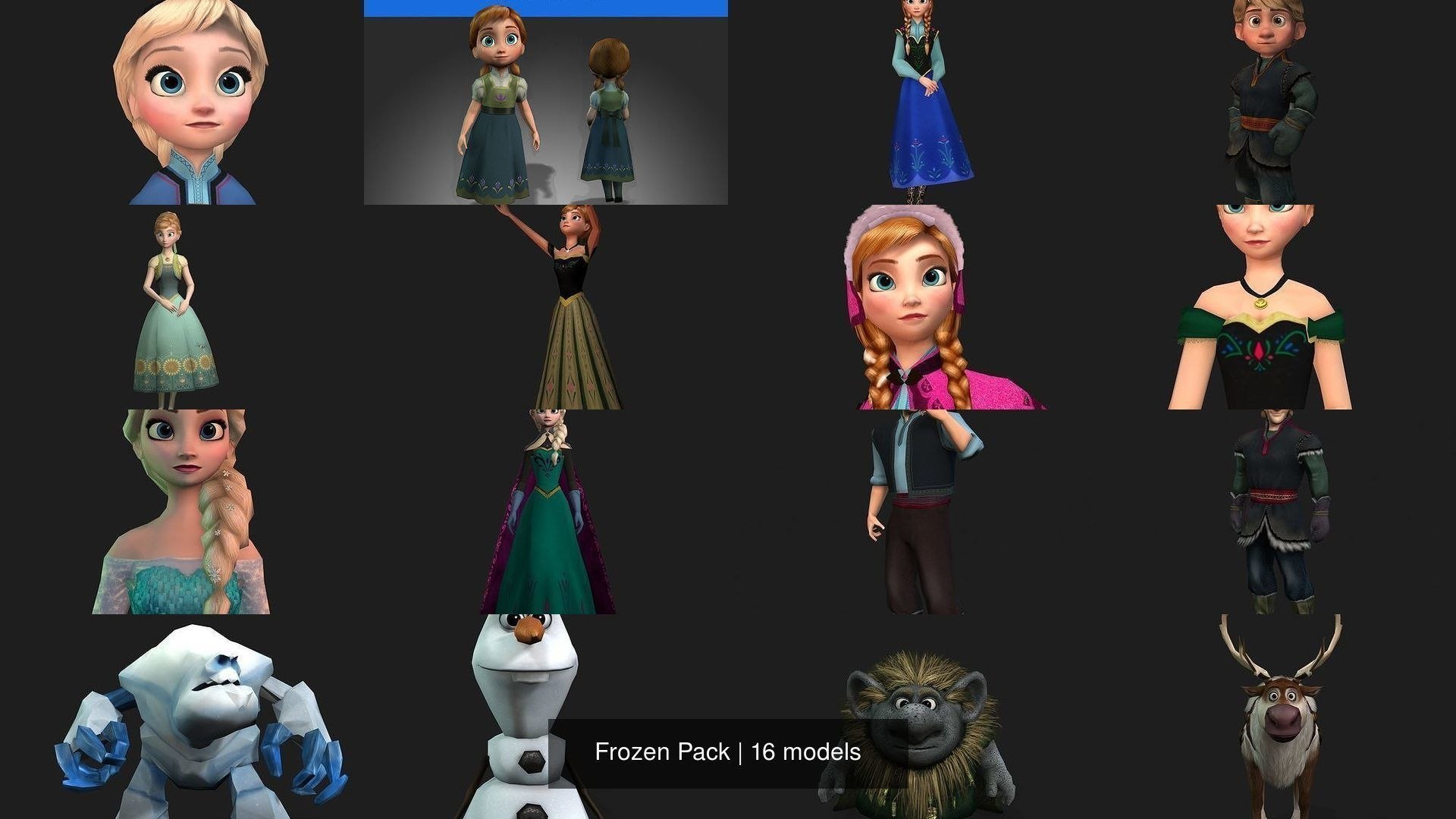 Modelo 3d Frozen Pack Turbosquid 1563656
