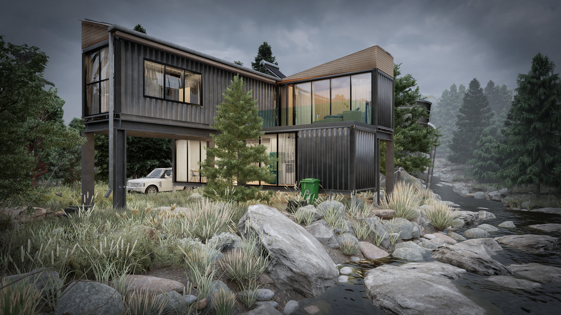 3D container house - TurboSquid 1563741