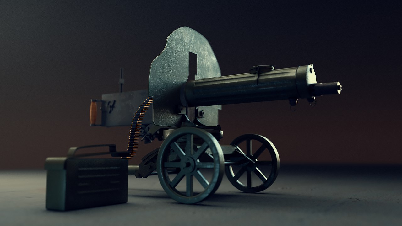 3D model maxim gun - TurboSquid 1563820