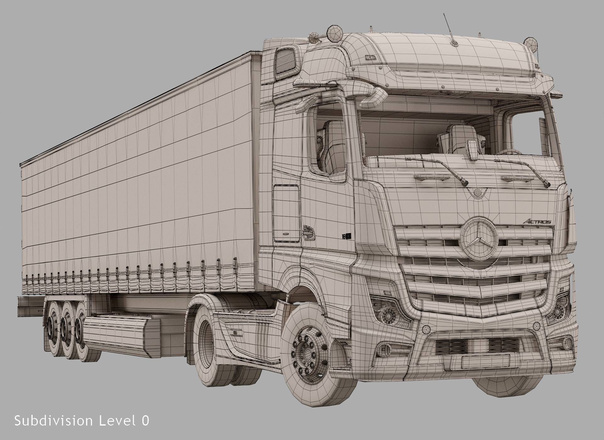 3D 2020 mercedes-benz actros - TurboSquid 1481003