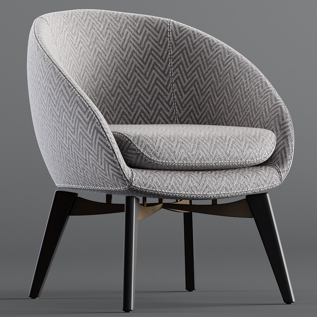 Minotti russell lounge 3D model - TurboSquid 1563963