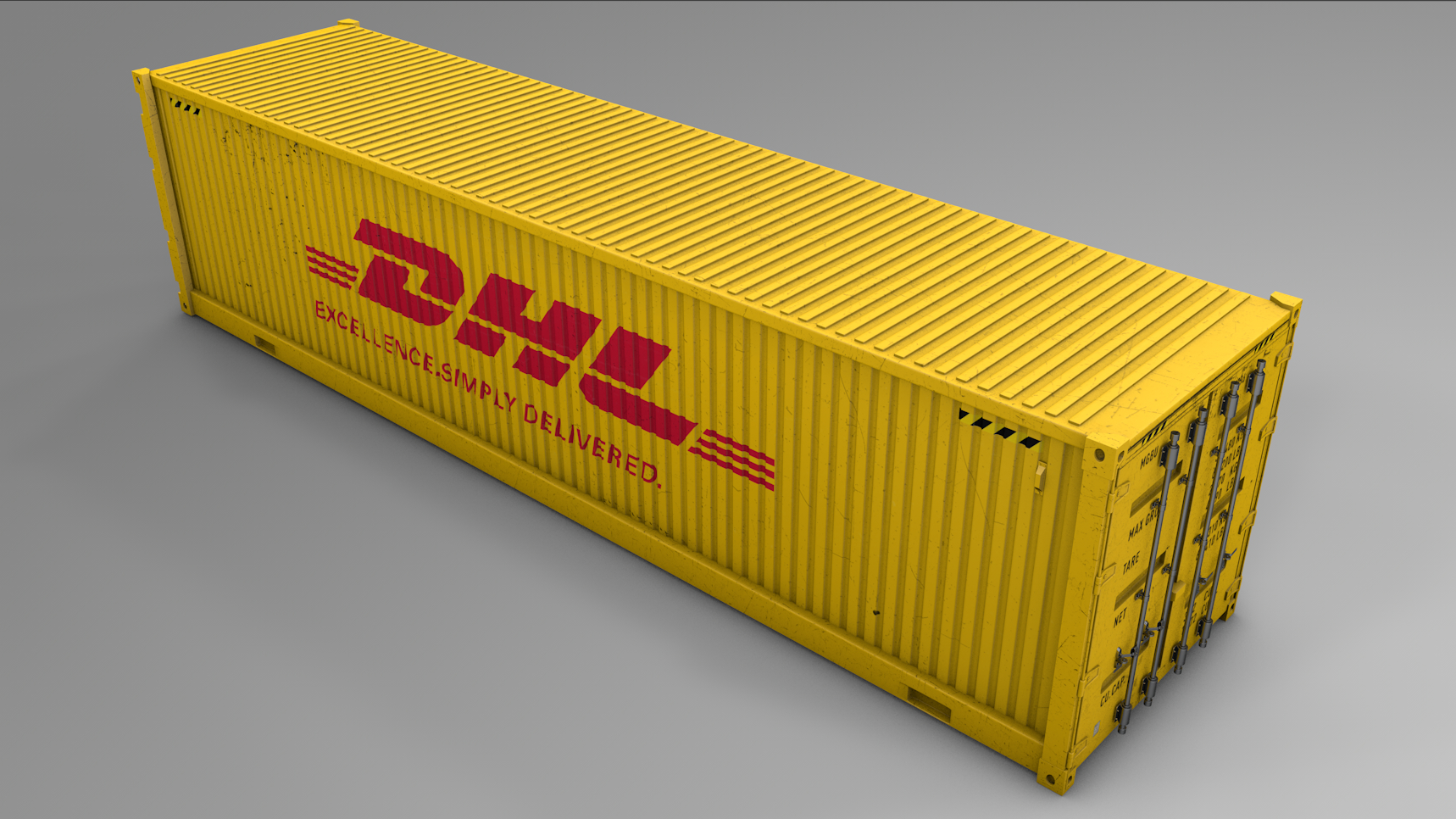 Dhl cargo container l720 3D model - TurboSquid 1563478