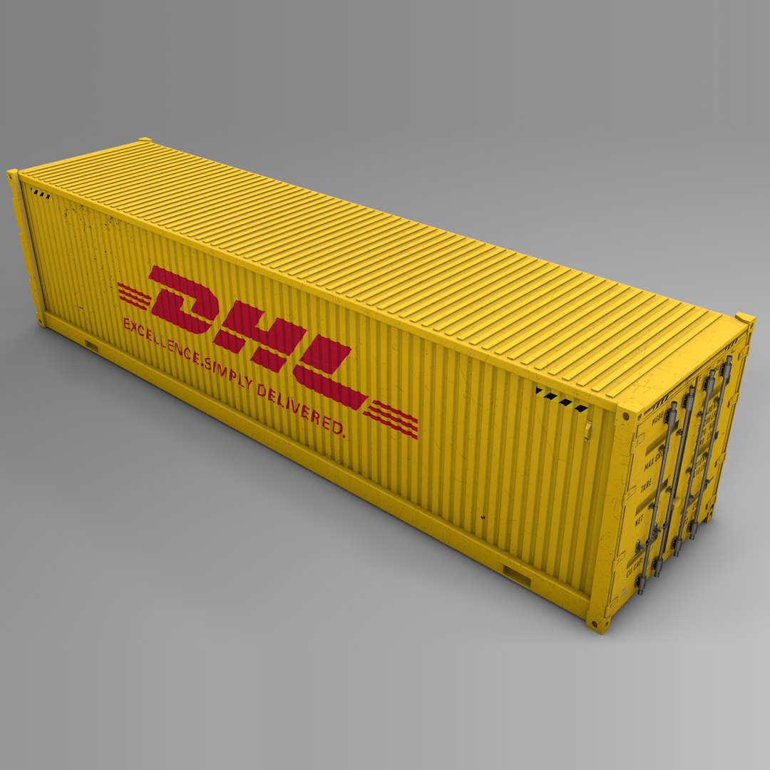 Dhl cargo container l720 3D model - TurboSquid 1563478