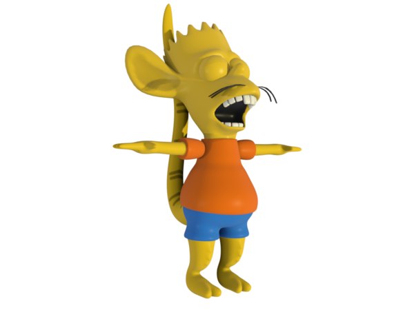 Bart simpson rigged character 3D model - TurboSquid 1564014