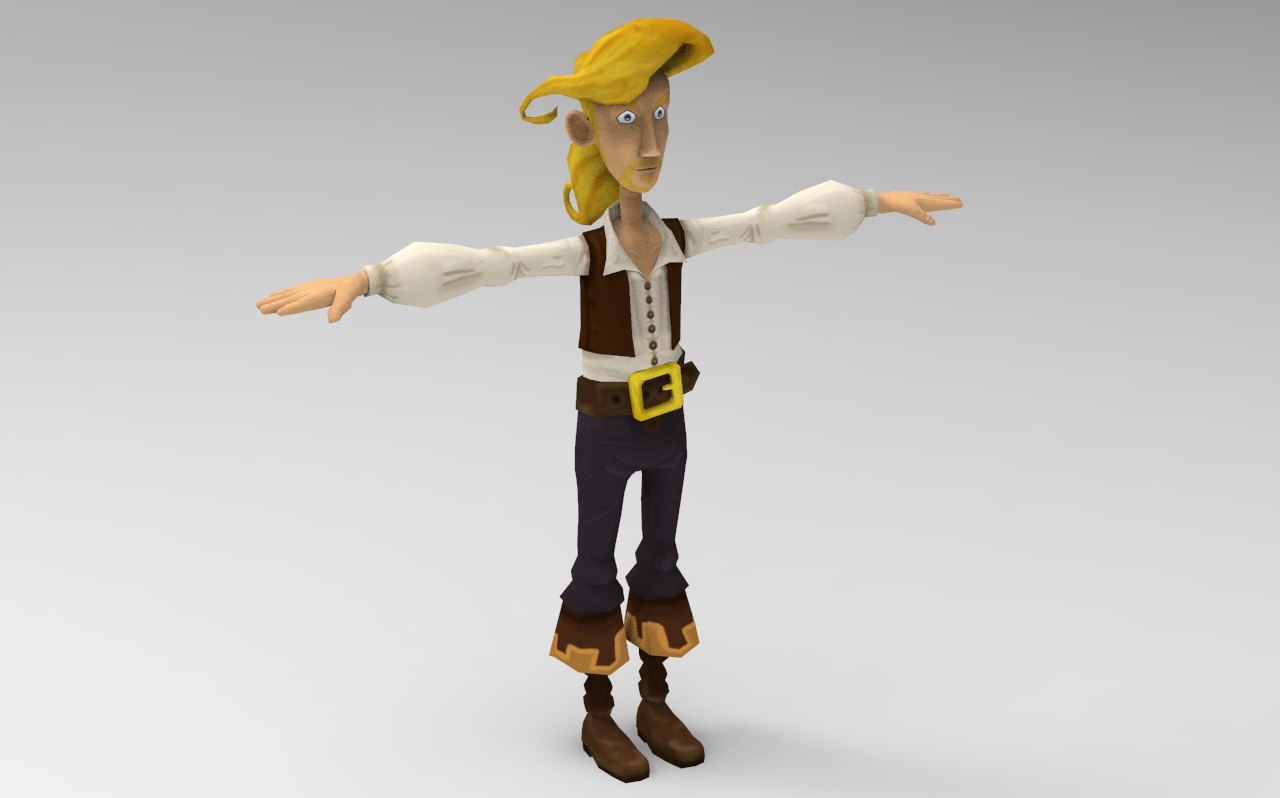 3D guybrush threepwood saga model - TurboSquid 1564011