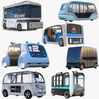 3D electric pod bus - TurboSquid 1306597