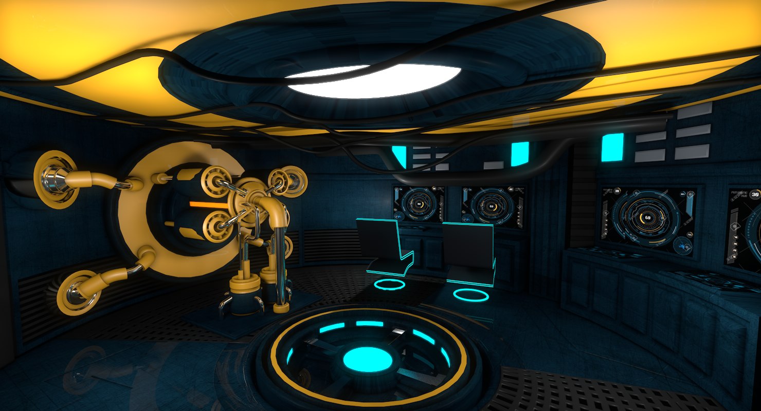 Sci fi room 3D model - TurboSquid 1564349