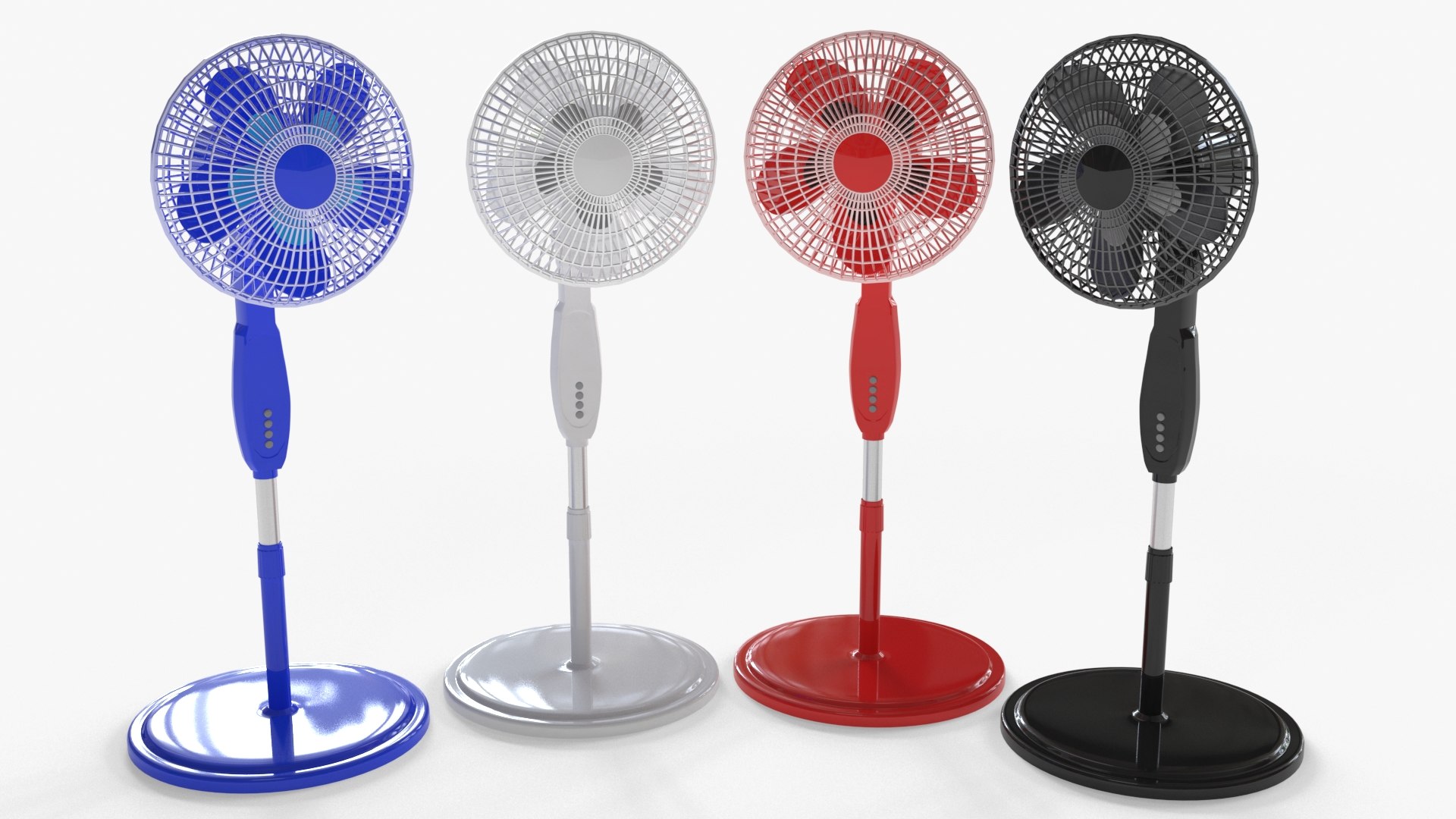 3D pedestal fans double bladed - TurboSquid 1564407