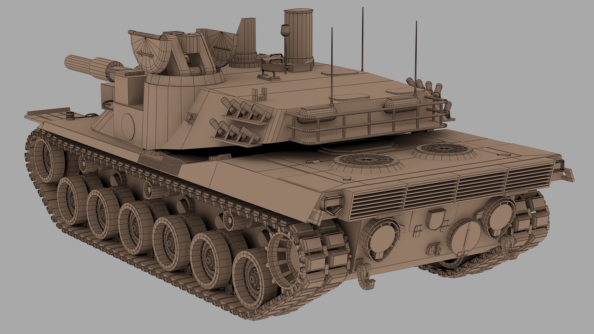 modelo 3d MBT 70 Tank - TurboSquid 1564541