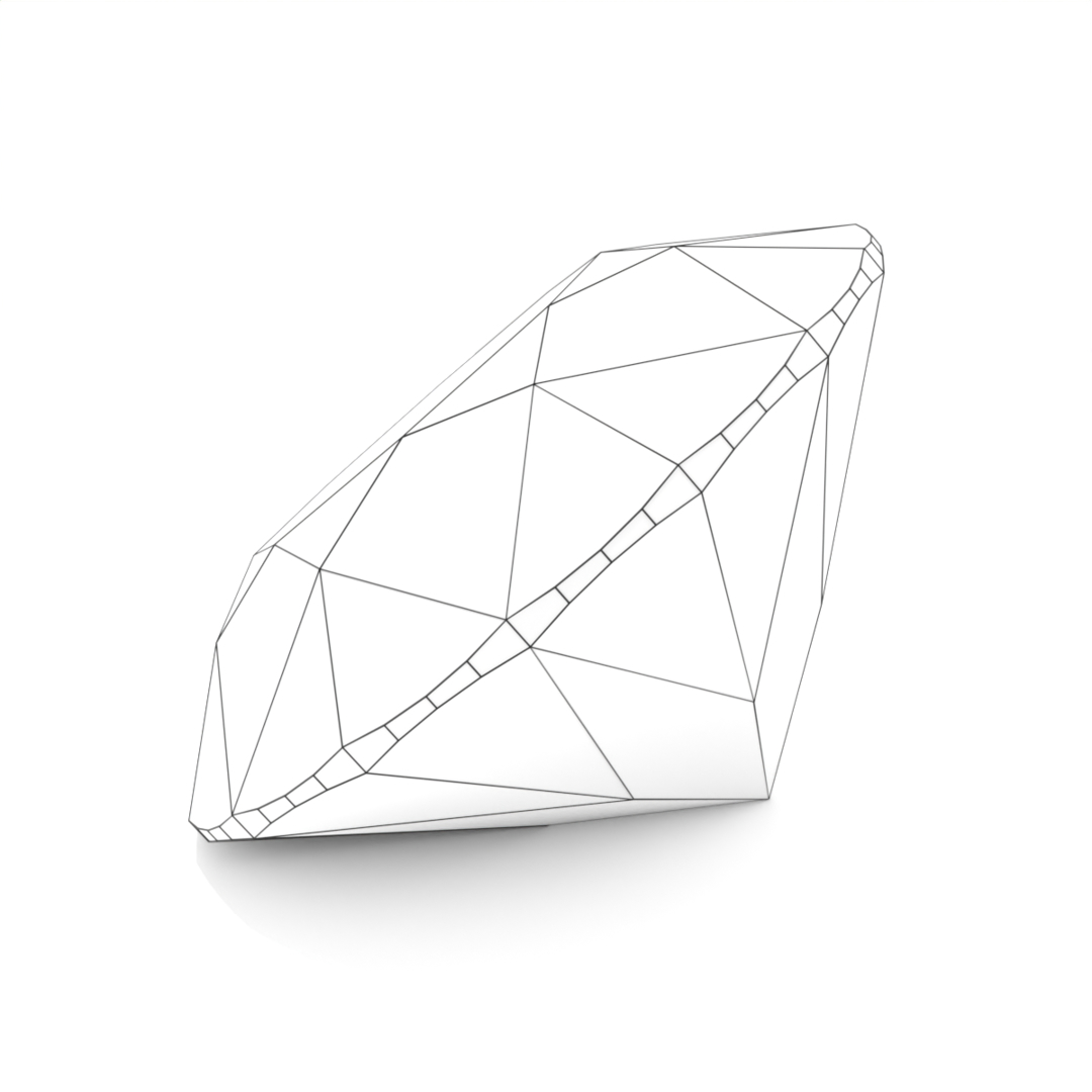 3D diamond cut brilliant - model - TurboSquid 1564595