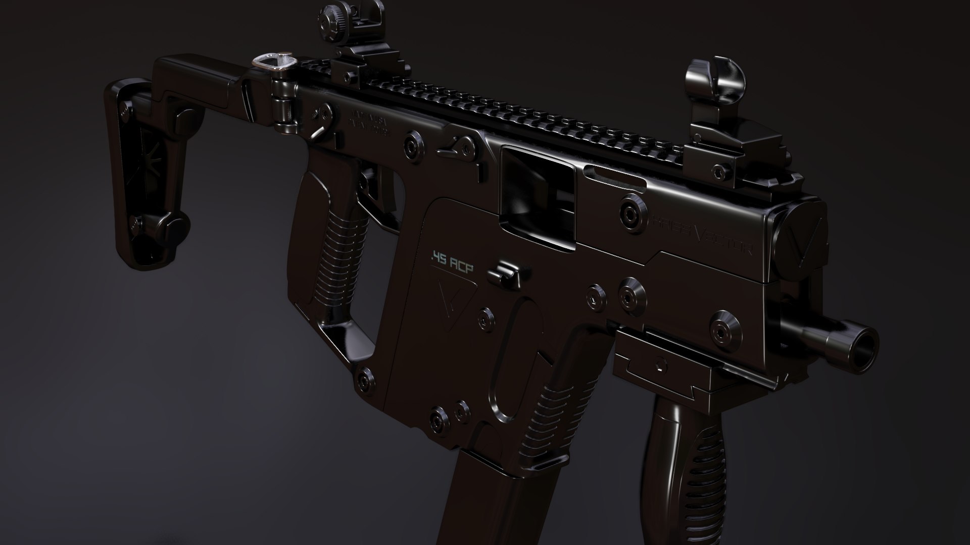 Kriss vector smg 3D - TurboSquid 1564760