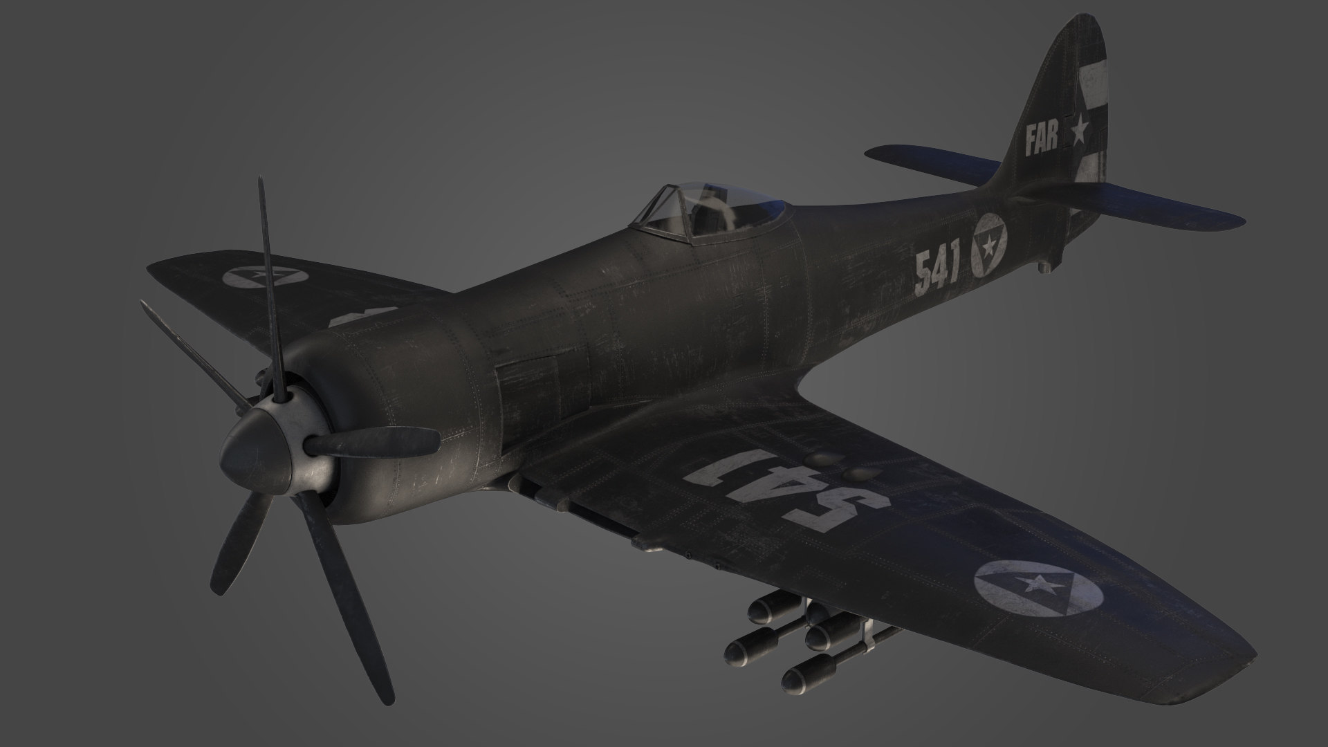 Hawker sea fury airplane 3D - TurboSquid 1564767