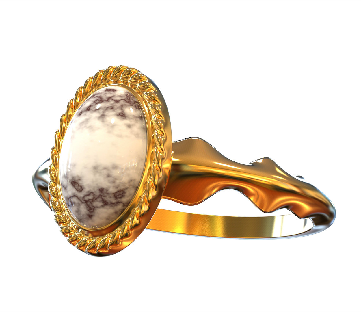 Free 3D ring white marble model - TurboSquid 1564776